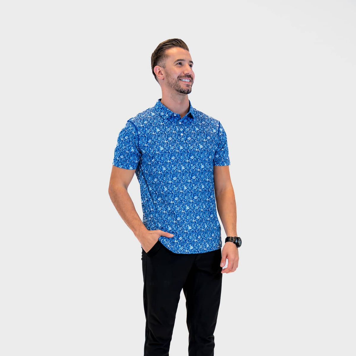 Steven Polo Floral — Men's Signature Golf Polo Scottsdale AZ | PILLAR